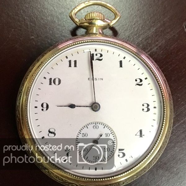 "BLOW-OUT" - 1921 ELGIN "Father Time" 16S 21-Jewel Railroad Grade ...