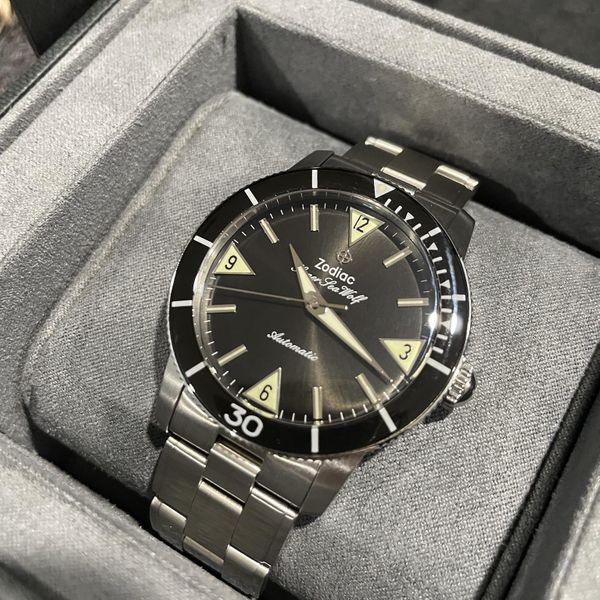 [WTS] 9.5/10 Zodiac Super Sea Wolf ZO9209 Black bezel no date automatic ...