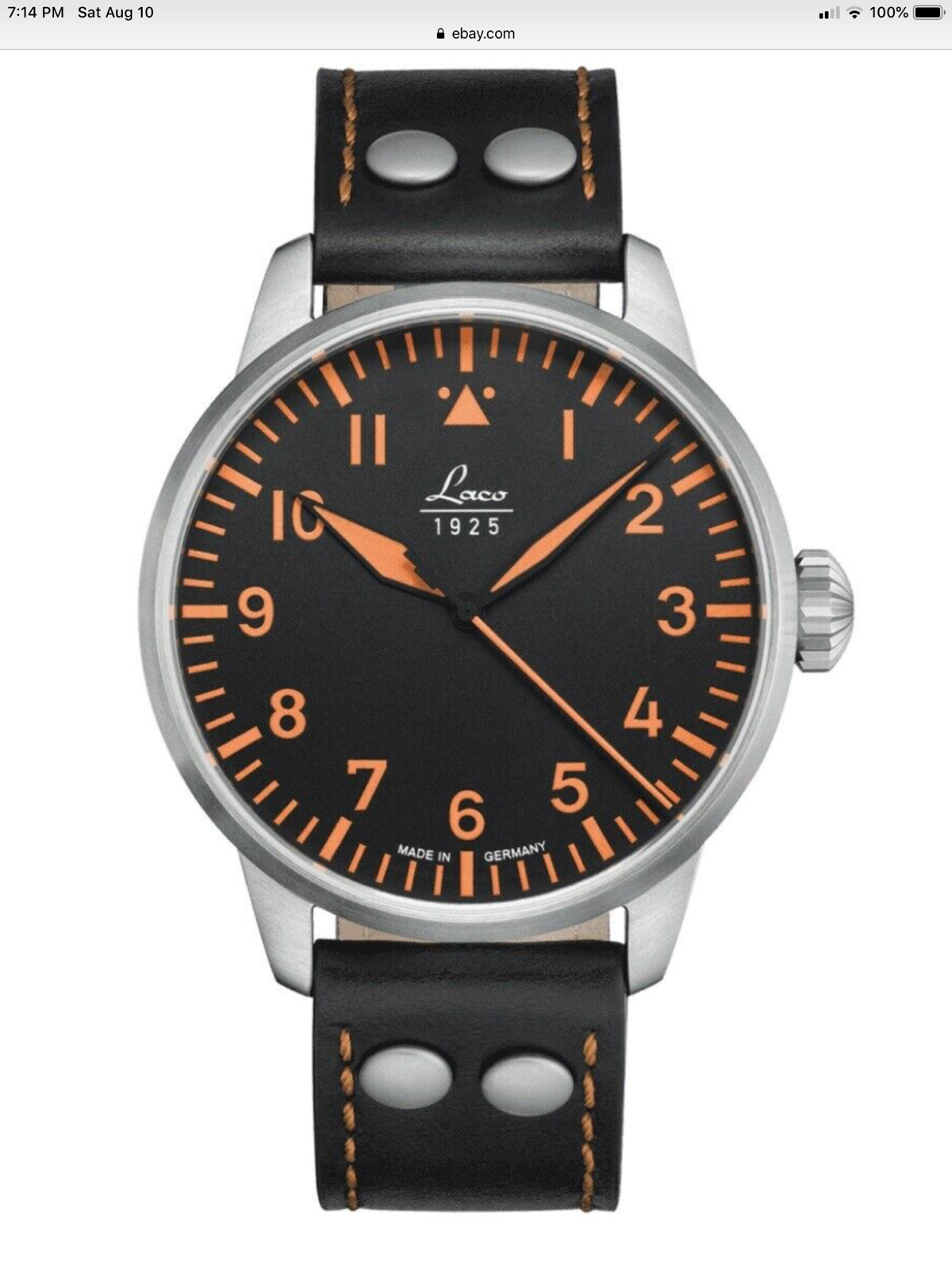 Laco Pilot Watch Basic Neapel (861965) Market Price | WatchCharts