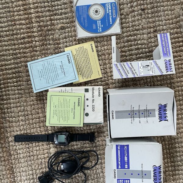 RARE Vintage CASIO Wrist Camera WQV-1 Digital Watch and Camera ...
