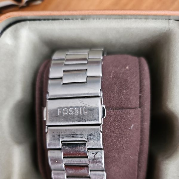 FOSSIL Sullivan Mens Multifunction Watch Blue & Silver Stainless Steel ...