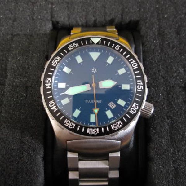 SOLD: Halios Bluering - LE Blue dial with ETA 2824 | WatchCharts ...