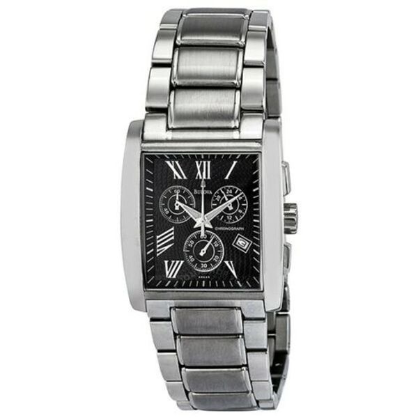 Bulova Chronograph Stainless Steel Bracelet Mens Watch 96G45 ...