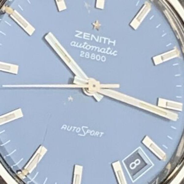 ZENITH autoSport Automatic 28800 2562 PC Stellina vintage STEEL Watch ...