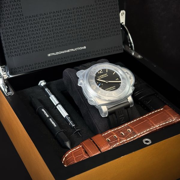 Panerai Luminor Watch 44mm PAM01312 With Two Extra Unworn Pam Leather ...