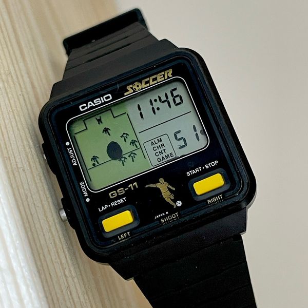 Vintage Casio Soccer Shoot GS-11 Game Watch Japan Made Working Well ...