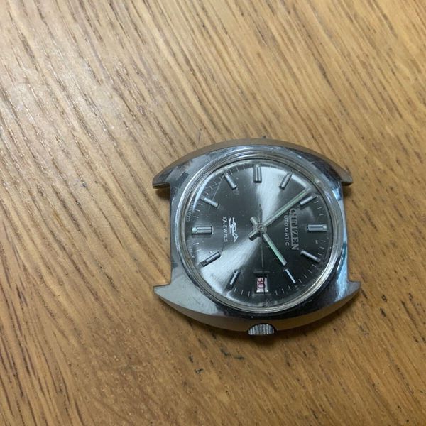 Vintage Citizen Para water,aut 17 jewels,62-8379,date,ss,medium size ...