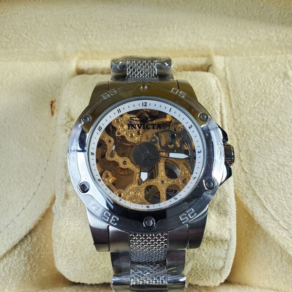 Men's Invicta 5997 Skeleton Mechanical Stainless Steel Watch ...