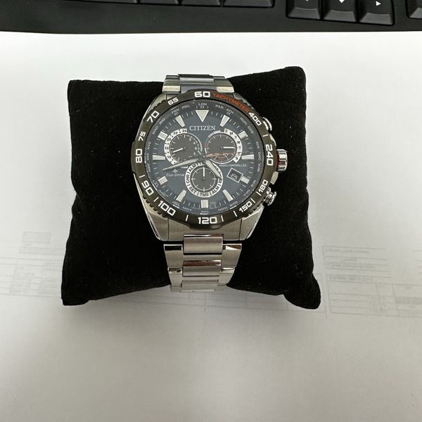 CITIZEN CB5034-58L Eco-Drive Stainless Steel Solar Atomic Time Keeping ...