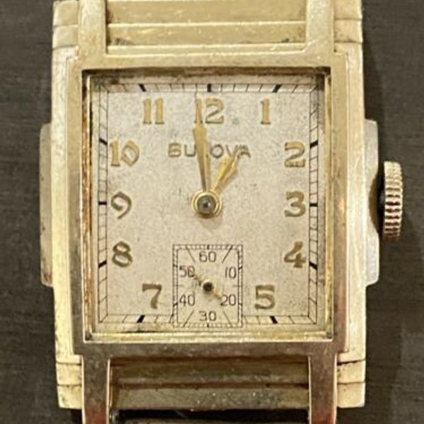 1930`s BULOVA BANKER? STEPPED CASE ART DECO MEN`S WATCH Parts Restore ...