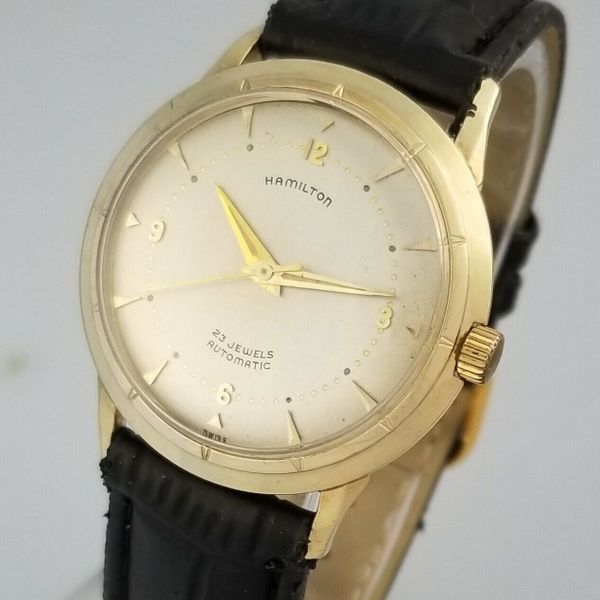 VINTAGE 10K GOLD SS HAMILTON ROTOMATIC I AUTOMATIC MENS WATCH – CAL 665 ...