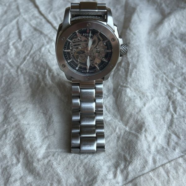 Fossil ME3080 Men's Watch Skeleton Dial Analog Modern Machine Automatic ...