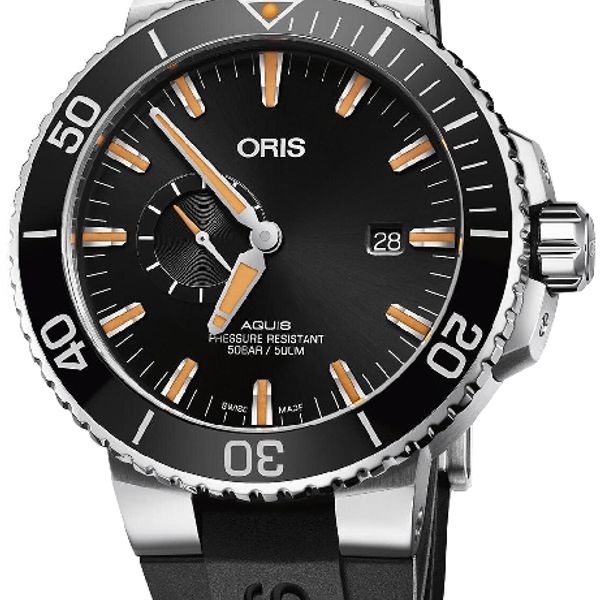 Oris ORIS Aquis Small Second Date 01 743 7733 4159-07 4 24 64EB ...