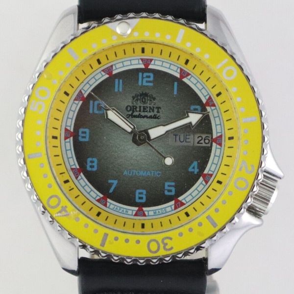 Orient Diver Men Automatic 21J Day/Date Gray Dial Wristwatch 'Keep Good ...