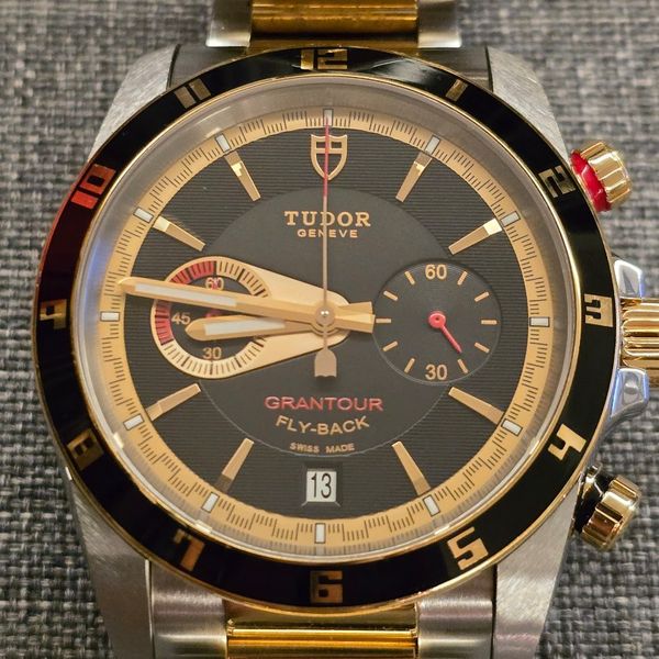 RARE Tudor Grantour Fly-Back Chrono half gold - full set | WatchCharts ...