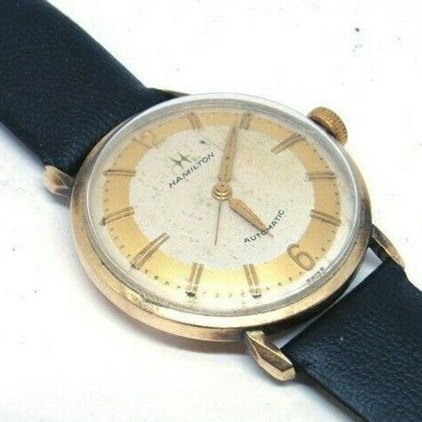 Vintage Men's HAMILTON 1961 Accumatic A-650 Wrist Watch (10K RPG Case ...