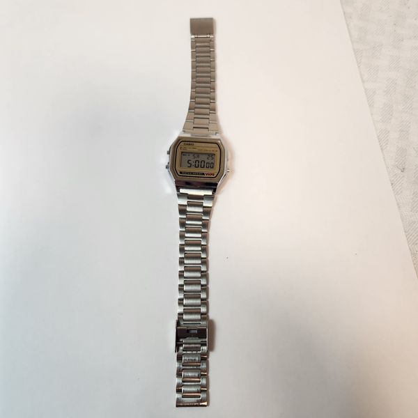 Casio Alarm Watch A158WE Stainless Steel AS IS Parts Only | WatchCharts ...