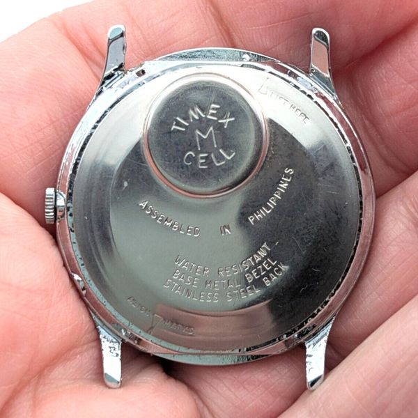 1980s Vintage TIMEX Q Quartz Day Date Calendar 33mm Watch Movement ...