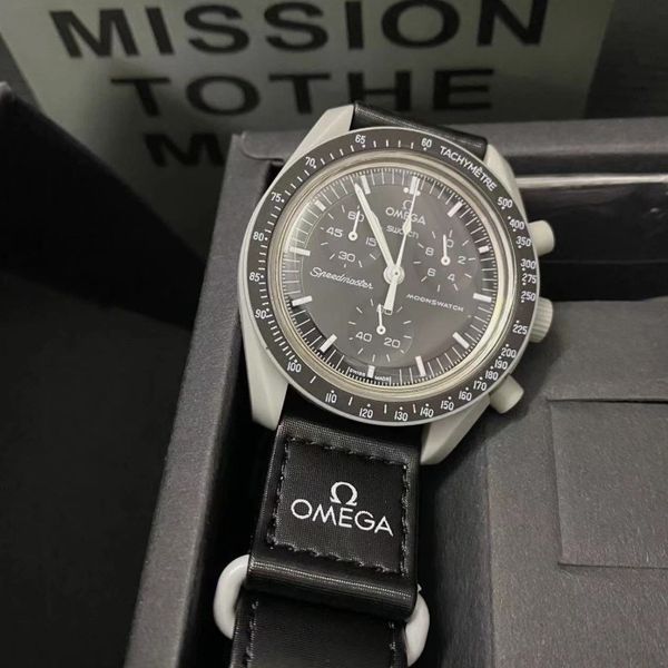 Swatch Bioceramic Moonswatch Mission To The Moon Watch -With Box ...