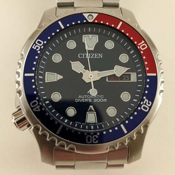 [$150 USD] Citizen Promaster Automatic Pepsi Diver NY0086-83L on ...