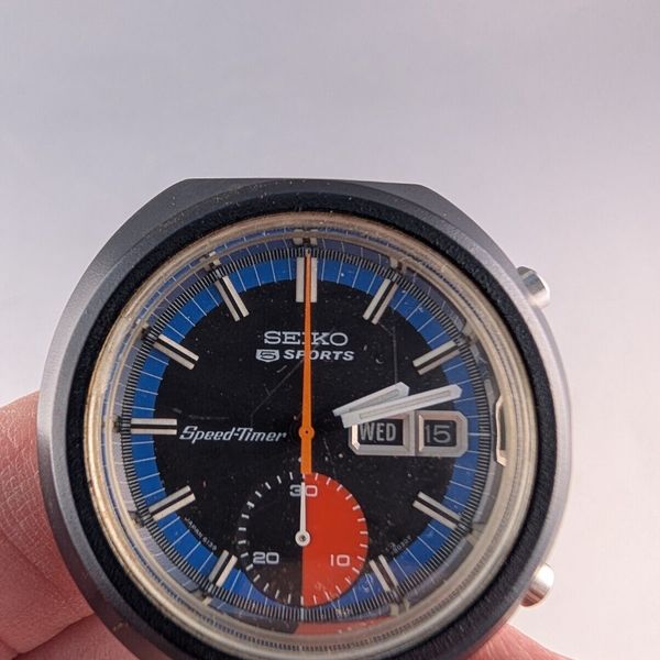 ORIGINAL SEIKO 6139-8010 SPEED TIMER WRIST WATCH WITH BRACELET ...