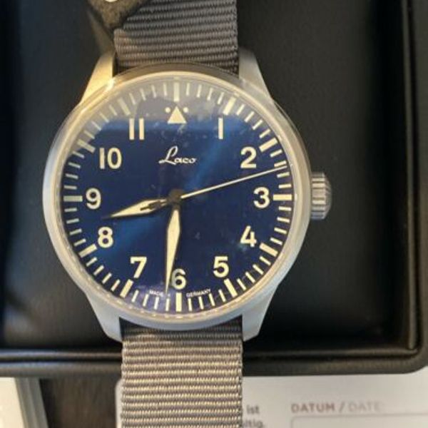 Laco Augsburg Blaue Stunde Type A Flieger Pilot Watches 42mm - 862100 ...