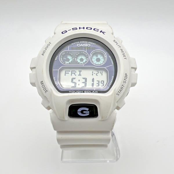 Casio G-Shock Watch White Tough Solar Digital Multi Band G-6900A ...