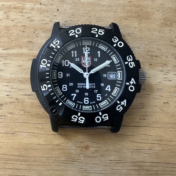 LUMINOX Series 3000 - Black Face - 200 Meter Navy Seal Dive Watch ...