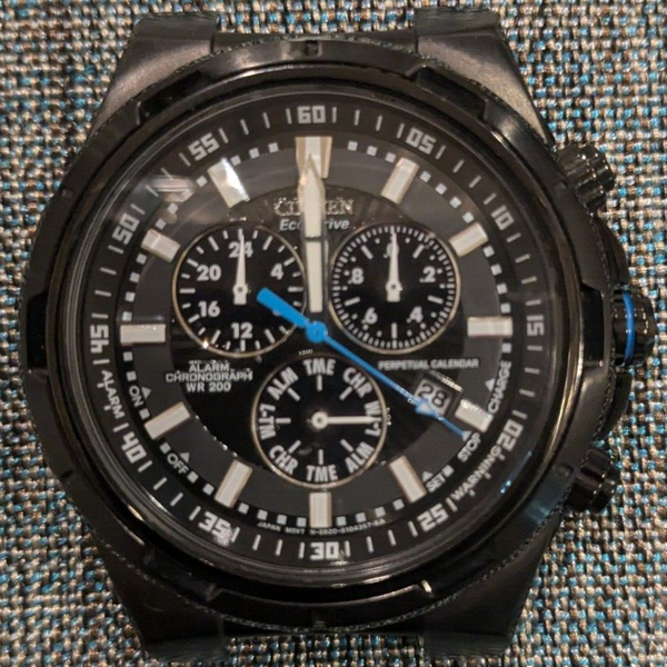 CITIZEN Eco-Drive E820-S069882 Black Men Watch From JAPAN, (read ...