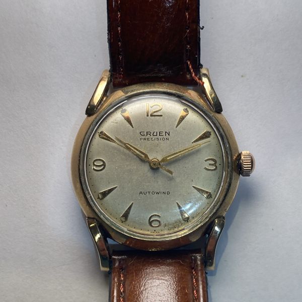 GRUEN Precision Autowind vintage automatic 10K RGP Vintage Mens watch ...