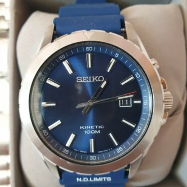 Seiko Kinetik 100m divers watch 5M82 OASO Water Resistant Mint ...