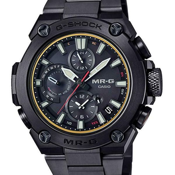 *BRAND NEW* Casio Men's MR G Flagship Black Metal Solar Chronograph ...