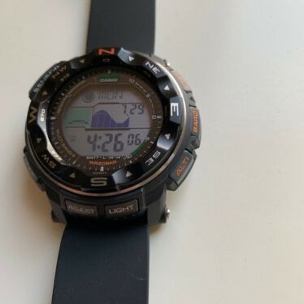 Casio Pro Trek Men's Solar Atomic Watch PRW2500R Sweet and Mint shape | WatchCharts Marketplace