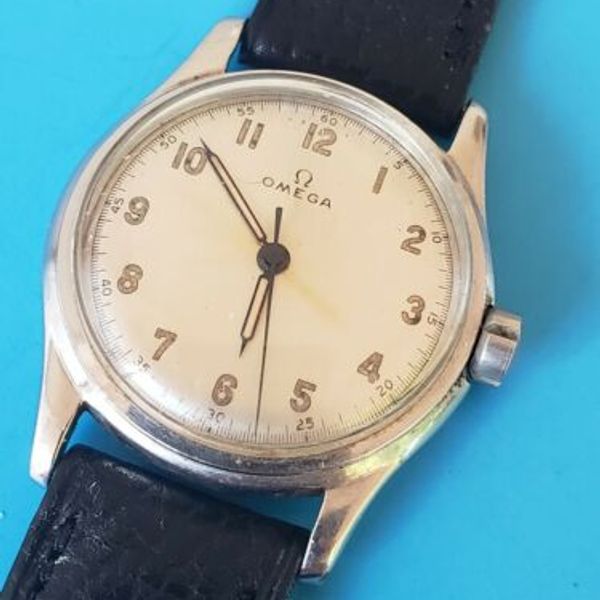 Vintage Omega 1939 WWII Military Cal R17.8 Mens Watch in good Working ...