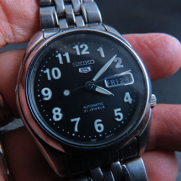 7S26 Japan Seiko No. 5 Daydate Automatic Men Watch | WatchCharts ...