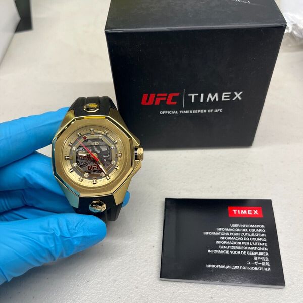 Timex UFC Pro Automatic 45mm TW2V86500 Men's Watch, Black | WatchCharts ...