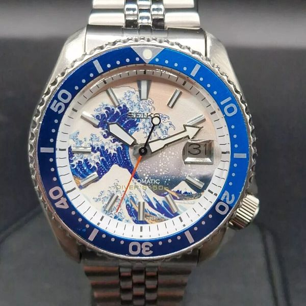 Seiko The Great Wave off Kanagawa SDS001 7002-7001 Mens Automatic Watch ...