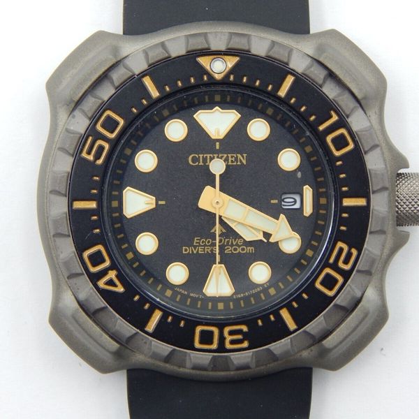 Citizen E168-S126568 Promaster Dive Eco-Drive Professional Titanium ...