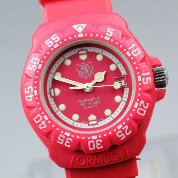 TAG Heuer Formula 1 365.508 Pink Dial 28mm Date Quartz Women Watch ...
