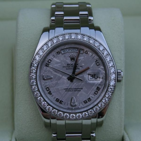 FS: Rolex Masterpiece Platinum Meteorite Day Date Model 18946 Z Serial ...