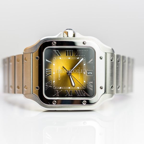 FSOT: Mint Cartier WSSA0064 SANTOS Large Brown Gold Burst Dial Oct 2024 ...