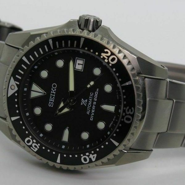 Seiko 'Shogun' Prospex Automatic Titanium Dive Watch SBDC029 Shogun ...