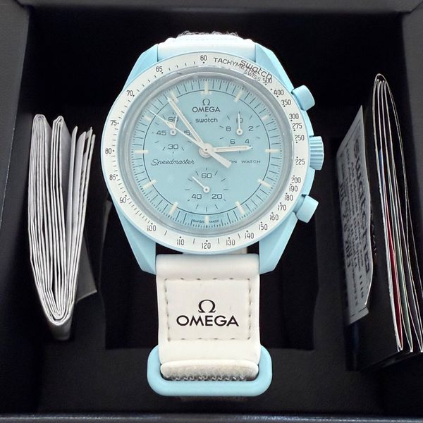 Swatch x Omega MoonSwatch Mission to Uranus Light Blue NEW ...