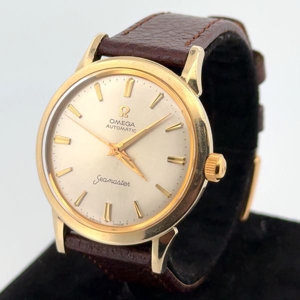 Vintage 34mm Omega Seamaster Automatic Cal. 550 14k Gold Filled Menâ s ...
