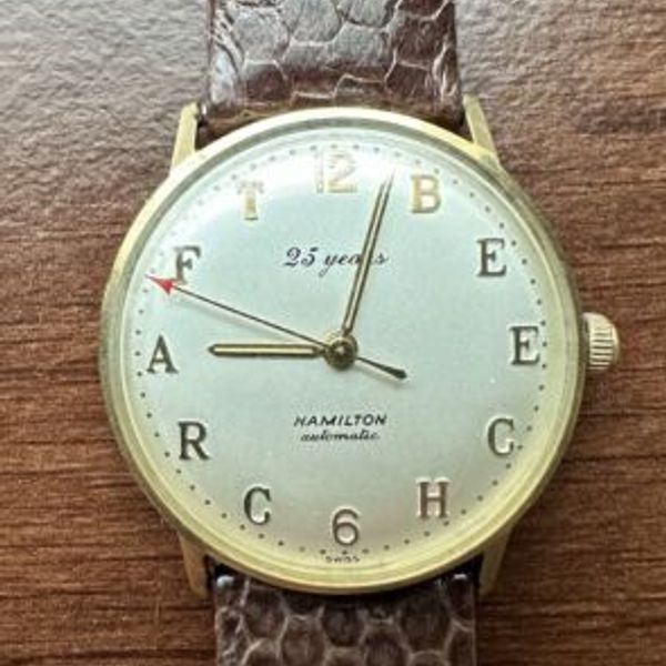 RARE Hamilton Beechcraft Aircraft 25 Year Retirement Watch Solid 14K ...