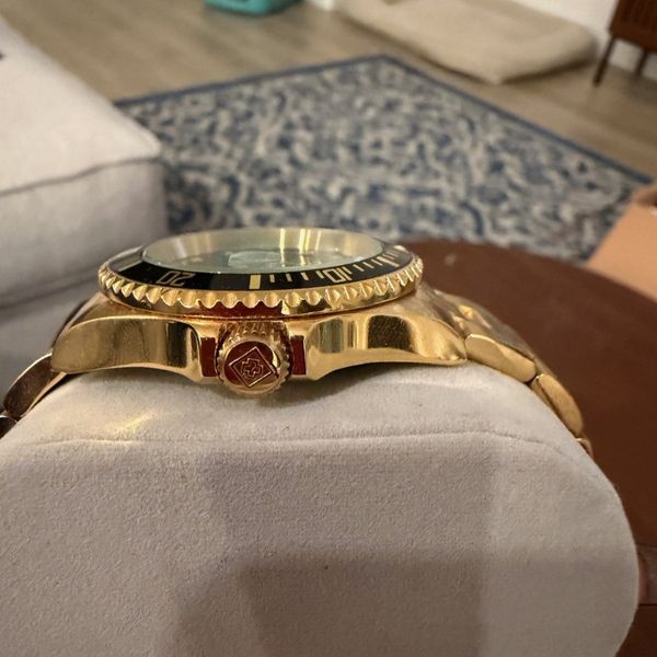 Invicta Automatic Gold-Tone Diver Watch NH35A | 200m | Exhibition ...