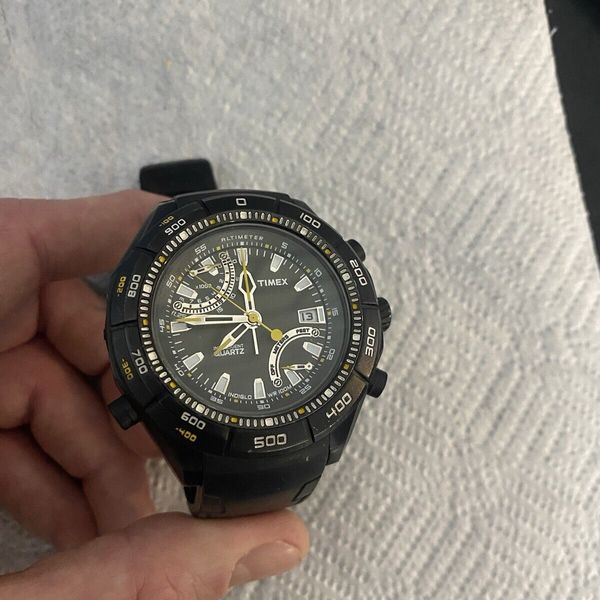 Timex Intelligent Quartz Altimeter Watch-New Battery-Fully Functional ...