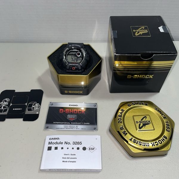 Casio G-Shock G8900S-1 Quartz Digital Dial Black Resin Watch ...