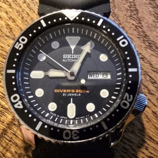 Vintage Seiko Diver SKX 007 Rare "Made In Japan 21 Jewels" REGULATED ...