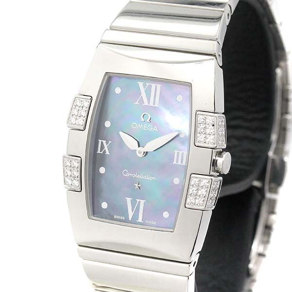 Omega OMEGA Constellation Quadrella SS/Diamond 1586.72.00 Ladies Watch ...
